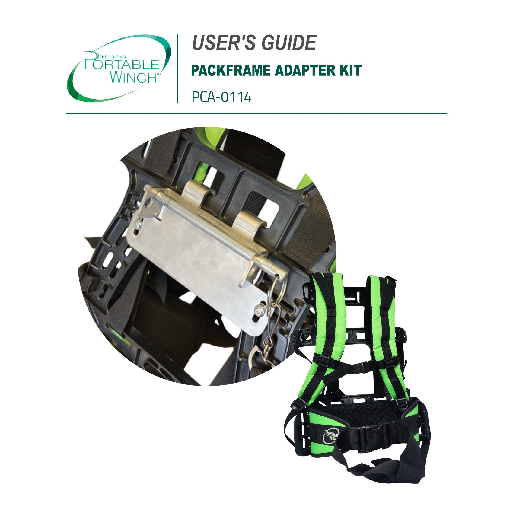 PACKFRAME ADAPTER KIT - INSTRUCTIONS – Portable Winch USA