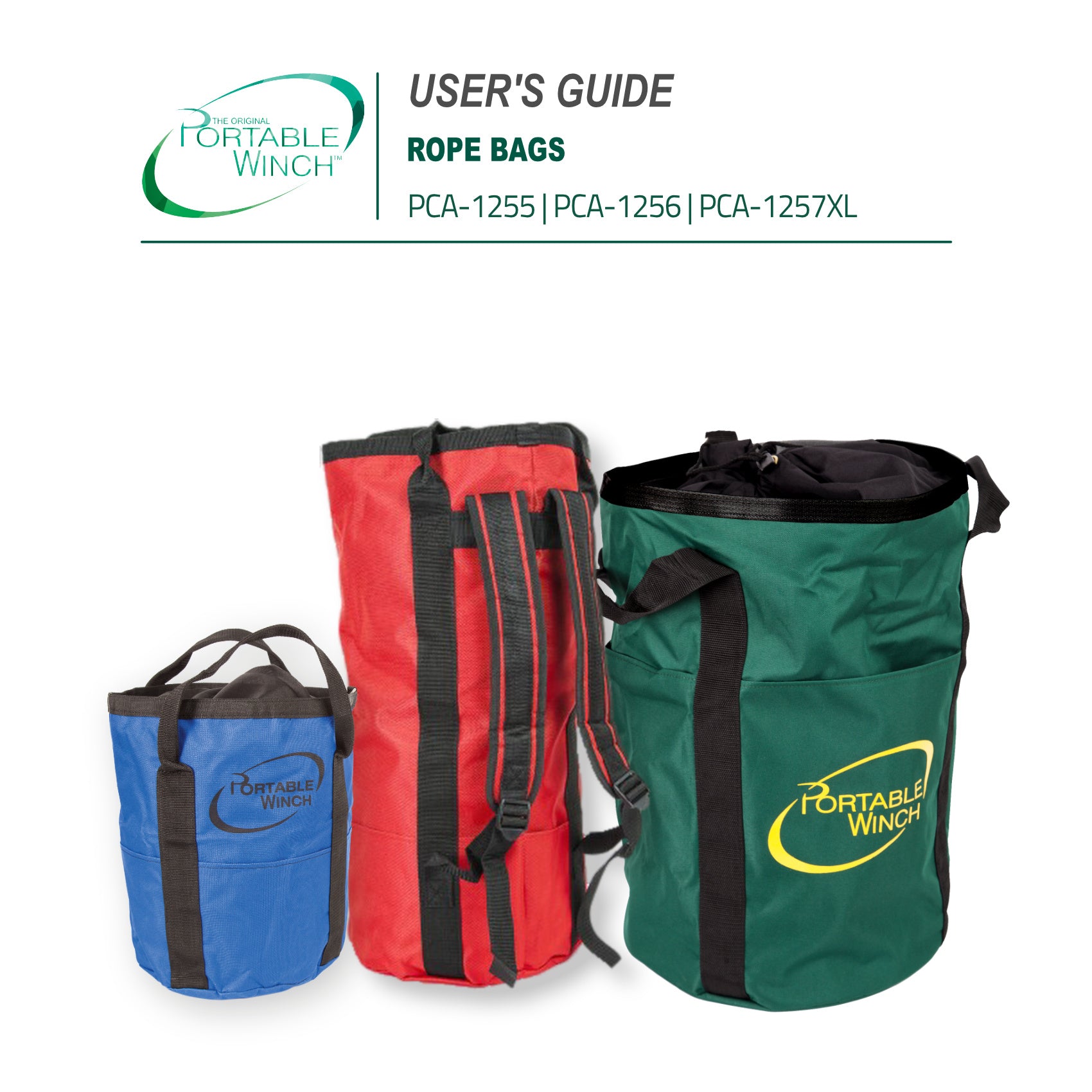ROPE BAGS - INSTRUCTIONS – Portable Winch USA