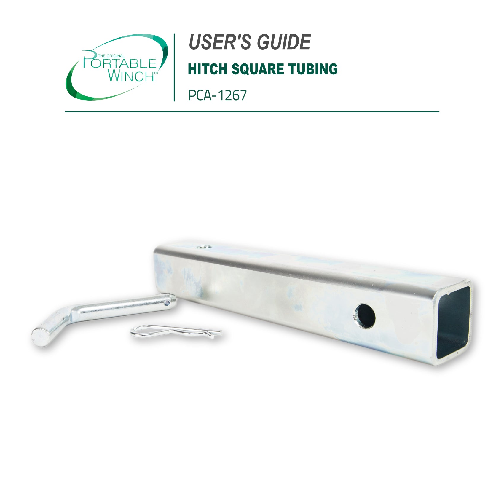 HITCH SQUARE TUBING - INSTRUCTIONS – Portable Winch USA