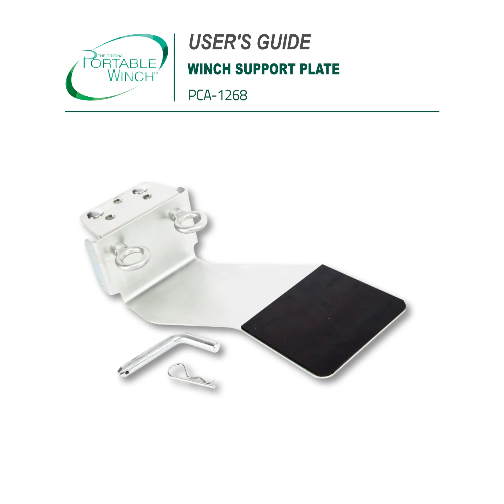 WINCH SUPPORT PLATE - INSTRUCTIONS – Portable Winch USA
