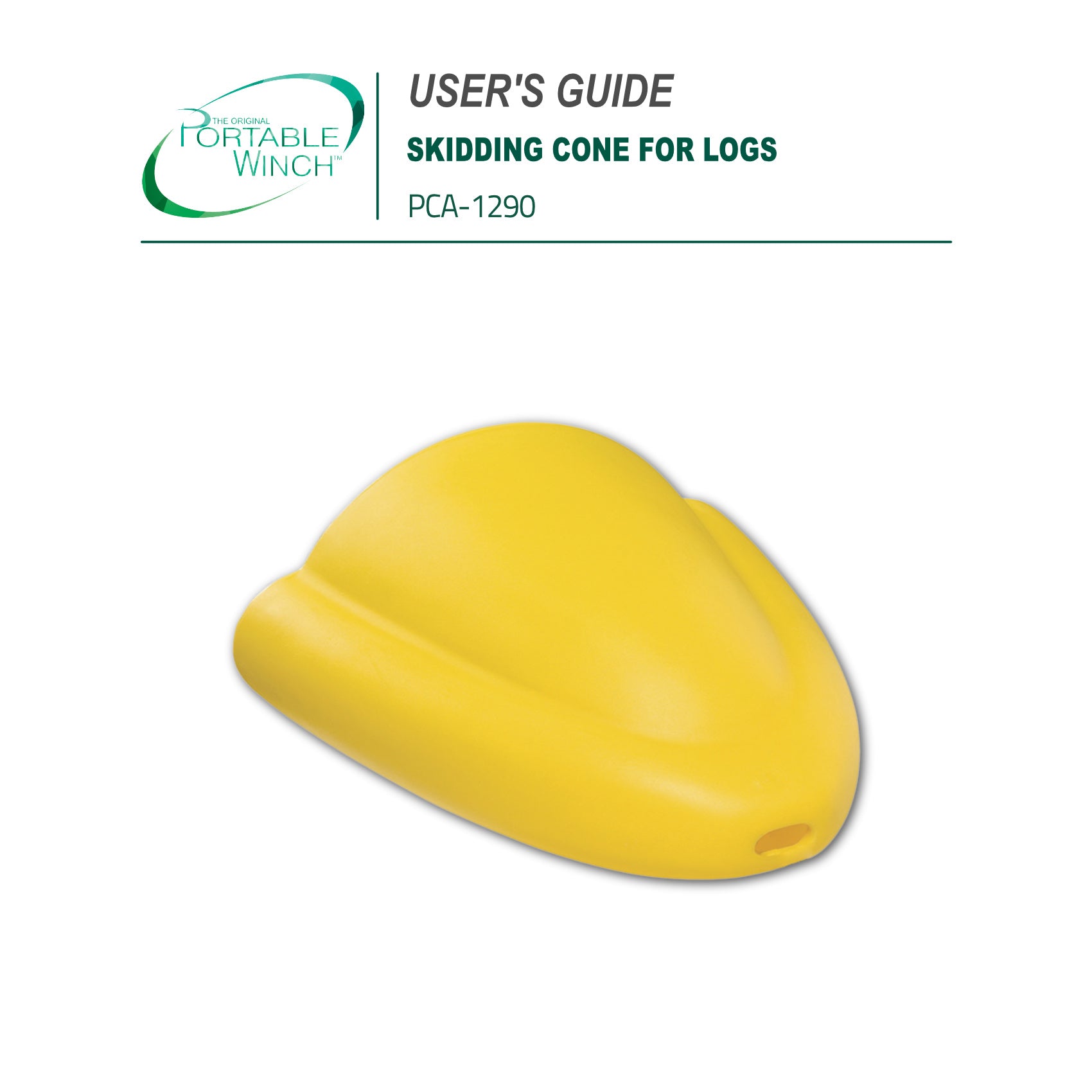 SKIDDING CONE FOR LOGS - INSTRUCTIONS – Portable Winch USA