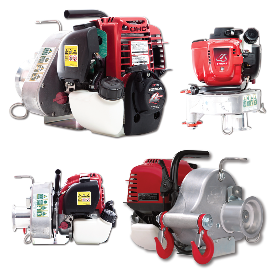 PCW3000 Gas-Powered Pulling Winch – Portable Winch USA