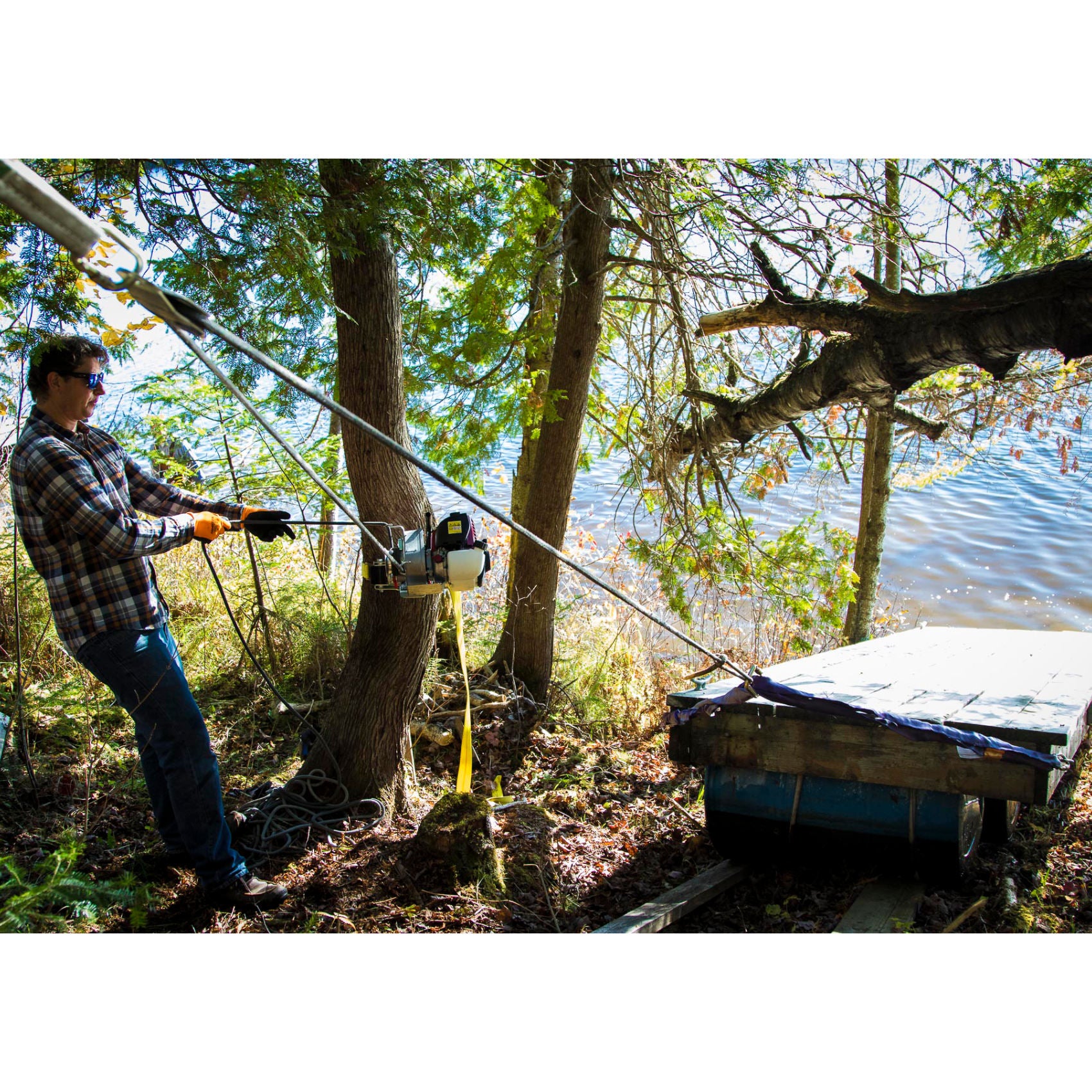 PCW3000 Gas-Powered Pulling Winch – Portable Winch USA