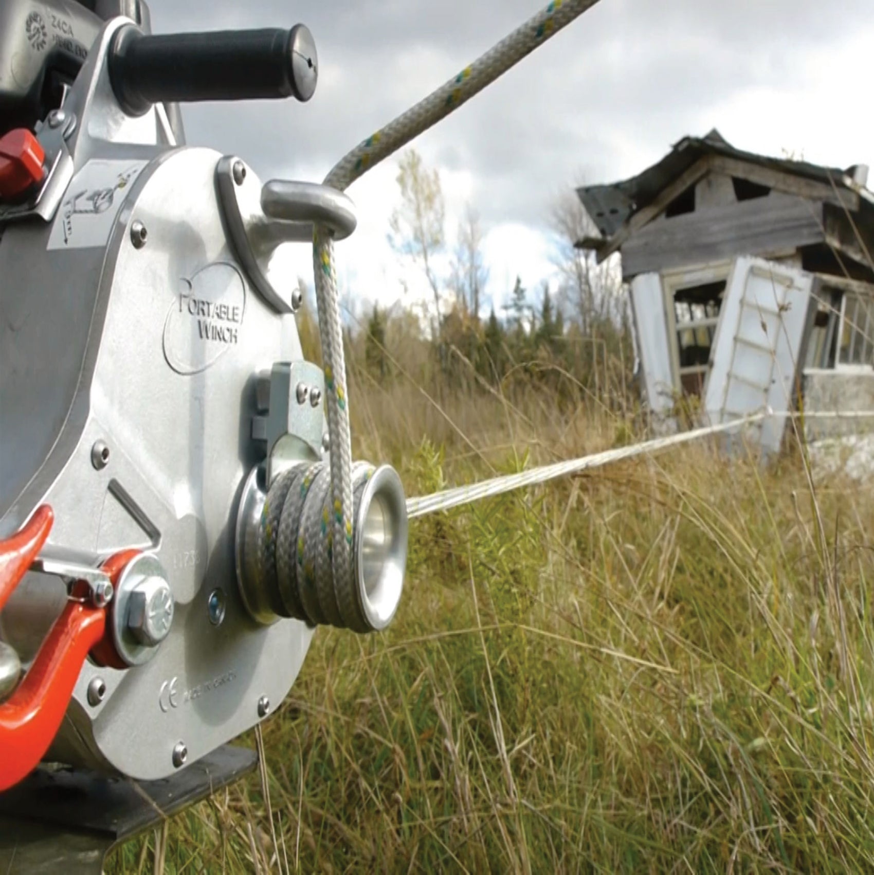 PCW5000 Gas-Powered Pulling Winch – Portable Winch USA